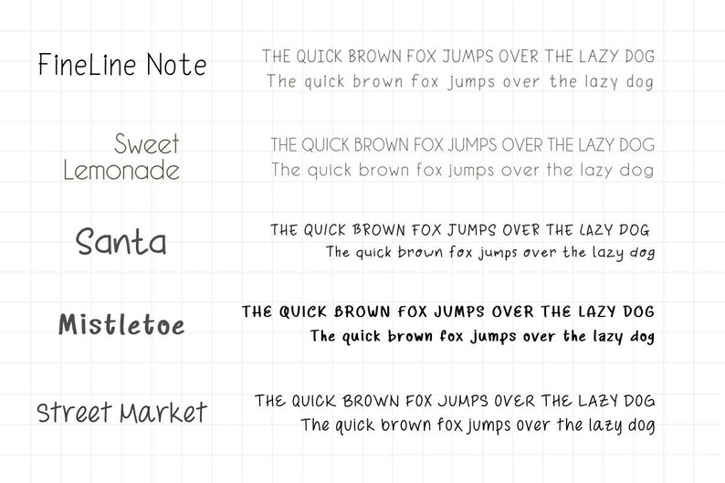 Font Bundle Handwritten Font Goodnotes Simple Font Study Digital Note ...
