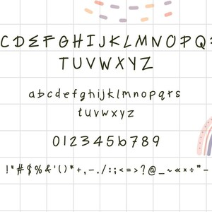 Handwritten Font Goodnotes Simple Font Study Digital Note Cute Font ...