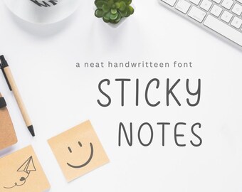 Handwritten Font for Goodnotes Simple Font Study Digital Note Cute Font ...