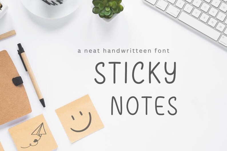 Handwritten Font Goodnotes Simple Font Study Digital Note Cute Font ...