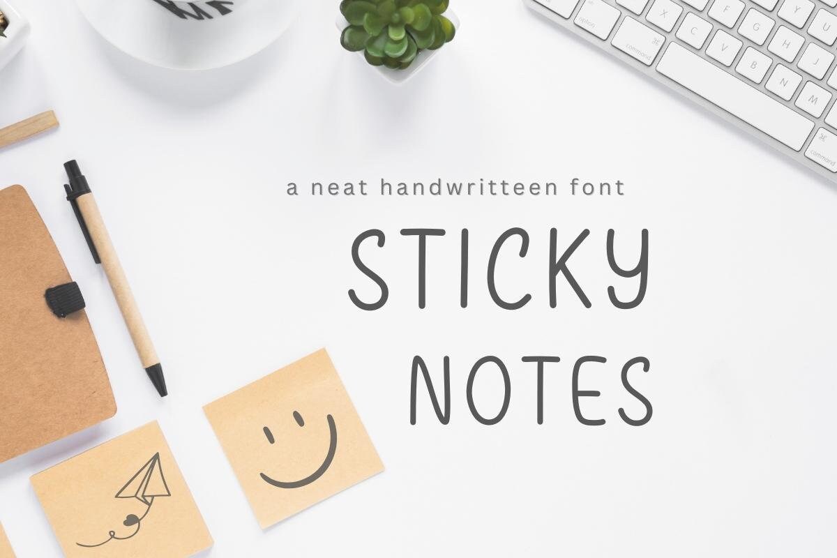 Handwritten Font Goodnotes Simple Font Study Digital Note Cute Font ...