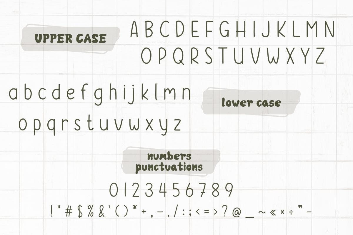 Handwritten Font Goodnotes Simple Font Study Digital Note Cute Font ...