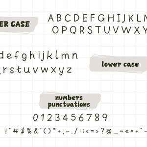 Handwritten Font Goodnotes Simple Font Study Digital Note Cute Font ...