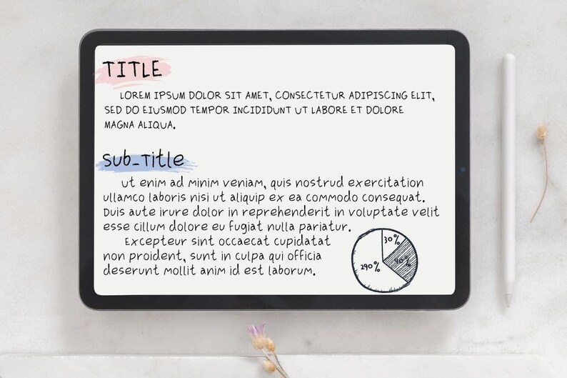 Handwritten Font Goodnotes Simple Font Study Digital Note Taking Cute ...