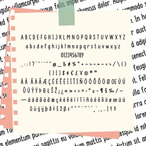 Handwritten Font Goodnotes Simple Font Study Digital Note Cute Font ...