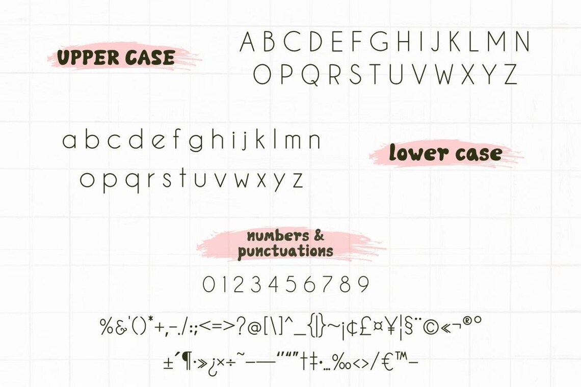 Handwritten Font Goodnotes Simple Font Study Digital Note Cute Font ...