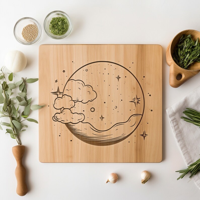 Moon SVG, Moon Phase SVG, Moon and Stars SVG, Celestial Svg Png ...