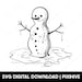 Melting Snowman SVG, Snowman Face SVG, Snowman PNG, Winter Snowman ...