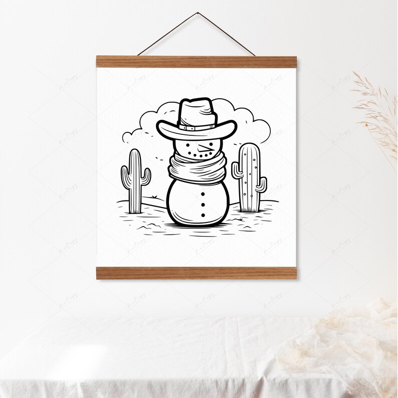 Western Snowman SVG, Snowman Face SVG, Christmas Laser Cut File, Cowboy ...