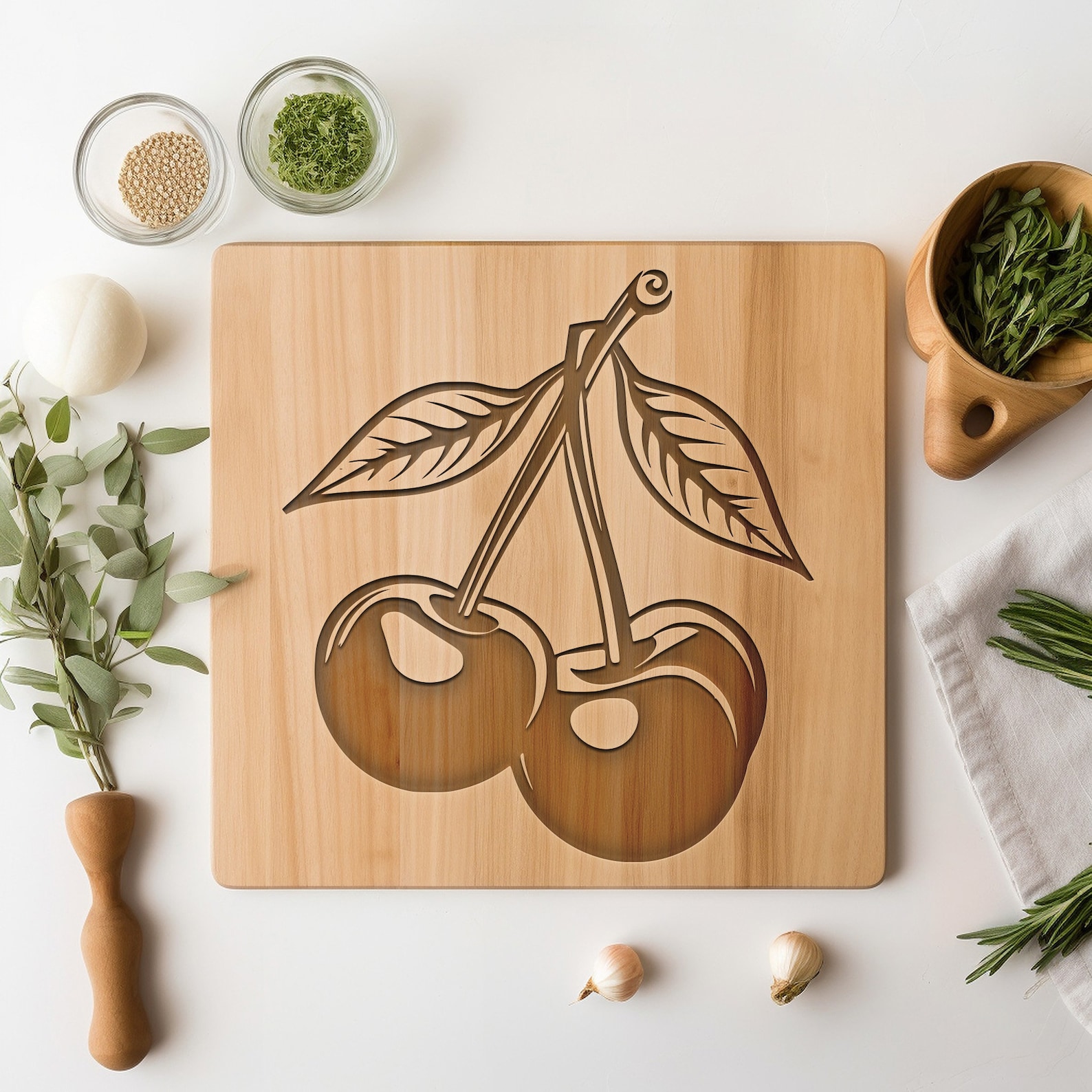 Cherries SVG PNG, Cherry Vector Art, Cherries Clip Art, Cherry Clipart ...