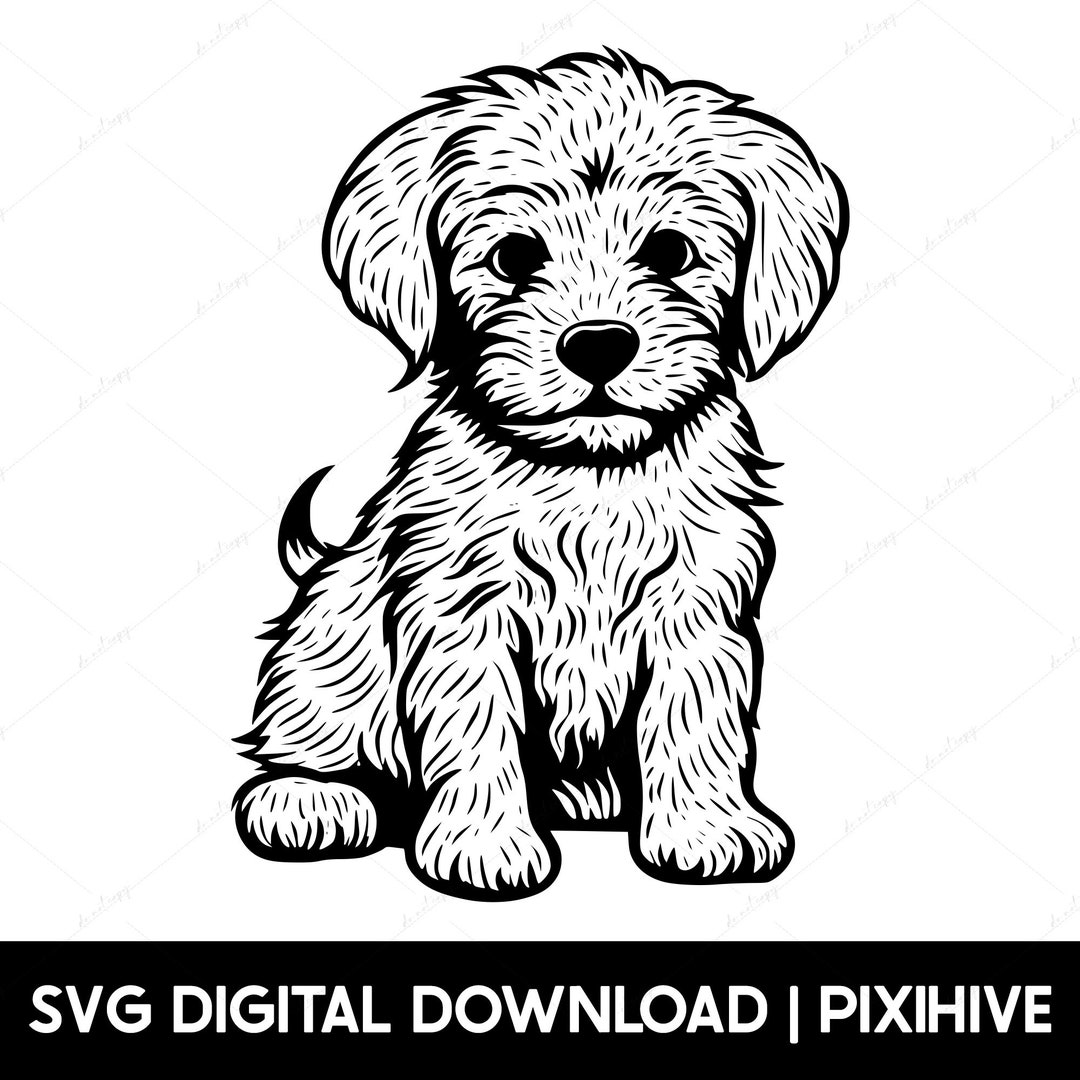 Goldendoodle Vector, Goldendoodle Puppy SVG, Golden Doodle Dog Shirt ...