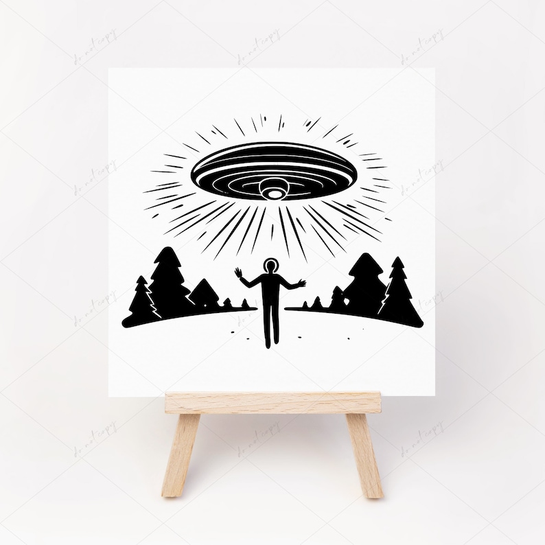 Alien SVG, Alien Abduction SVG, Alien SVG Png File, Alien Clipart, Et ...