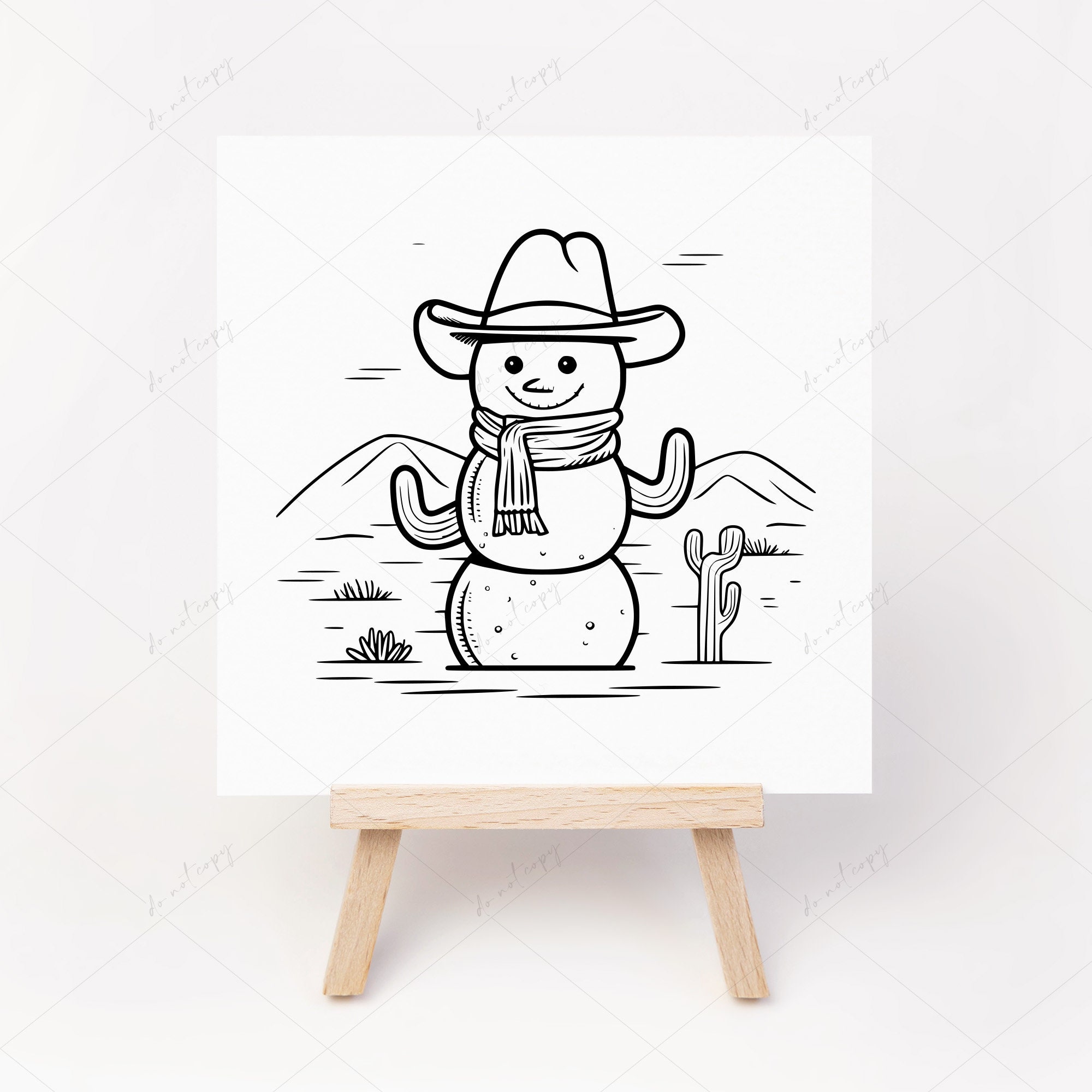 Cowboy Snowman SVG, Snowman Face SVG, Christmas Laser Cut File, Western ...