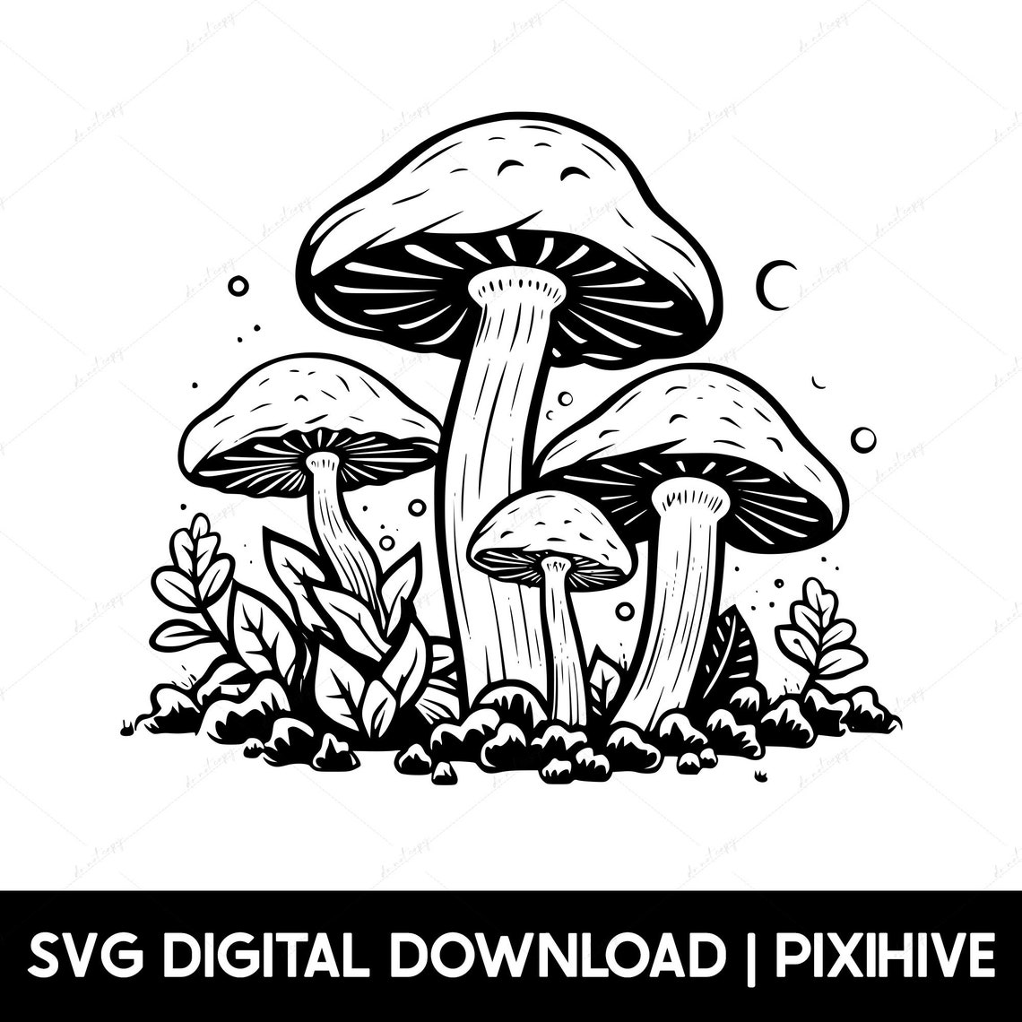 Mushroom SVG, Mushroom Mug SVG, Mushroom Shirt PNG, Mushroom Art ...