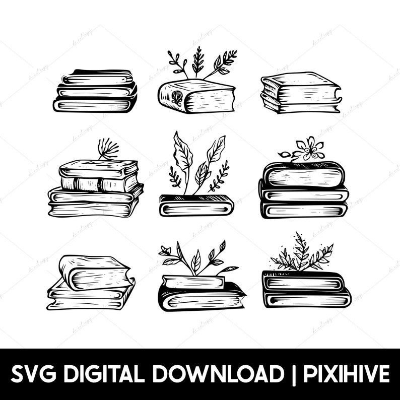 Boho Reading Books SVG, Reading Svgs, Book SVG, Book Lover SVG, Book ...