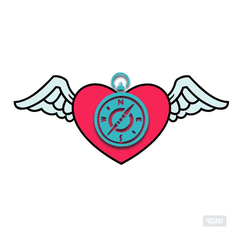 Heart With Wings PNG, Compass Png, Clipart, Love Valentine's Day ...