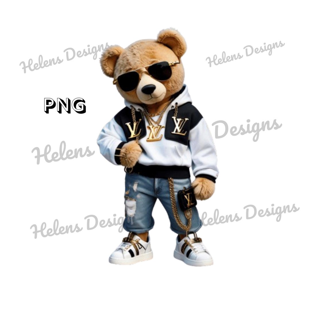Oso de Lujo con Ropa de Marca | Oso Hip Hop de Alta Moda | Oso con ropa ...