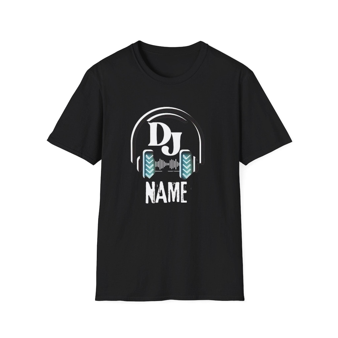Personalized DJ T-shirt With Exclusive Design, Dj With Name, Gift for ...
