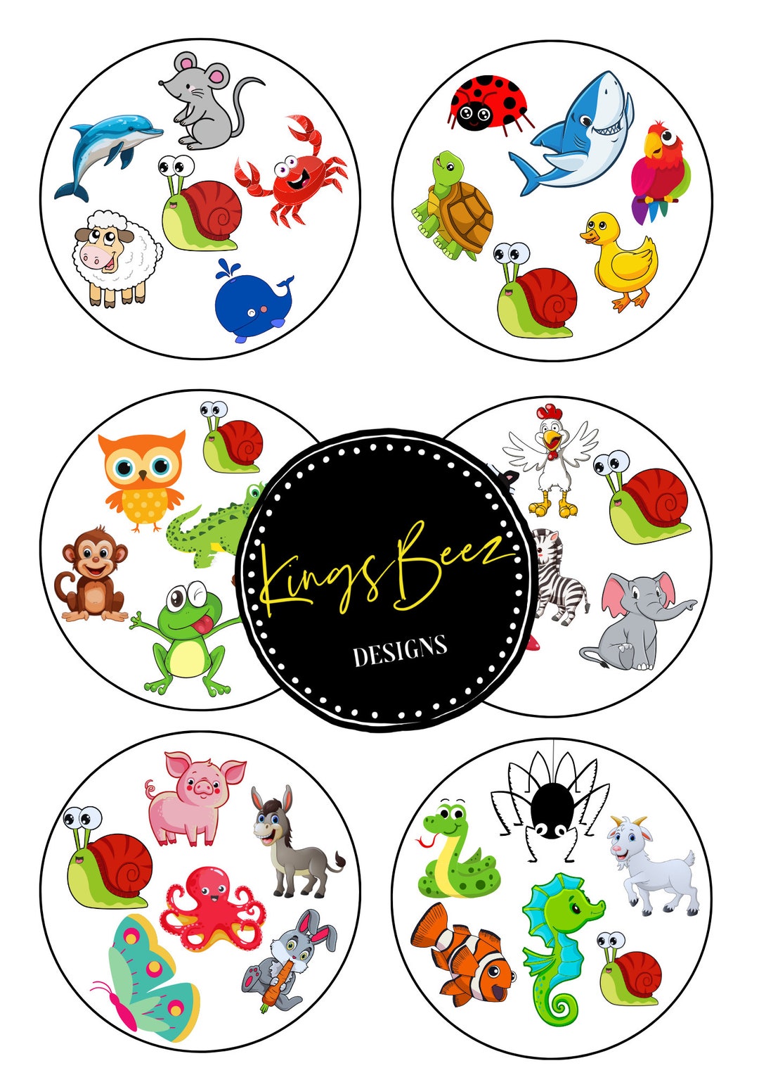 Dobble Game for Kids - Etsy