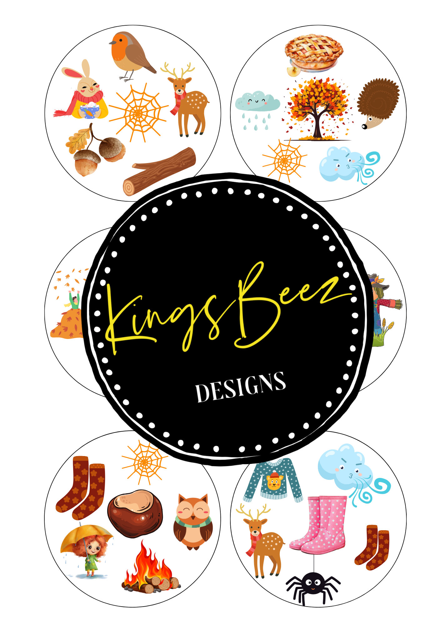 Dobble Game Kids & Memory Game Autumn Version - Etsy