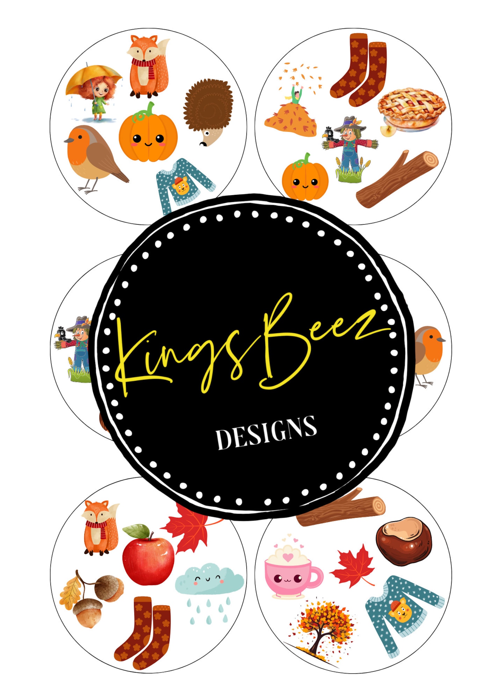 Dobble Game Kids & Memory Game Autumn Version - Etsy