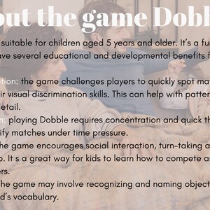 Dobble Game Kids & Memory Game Autumn Version - Etsy