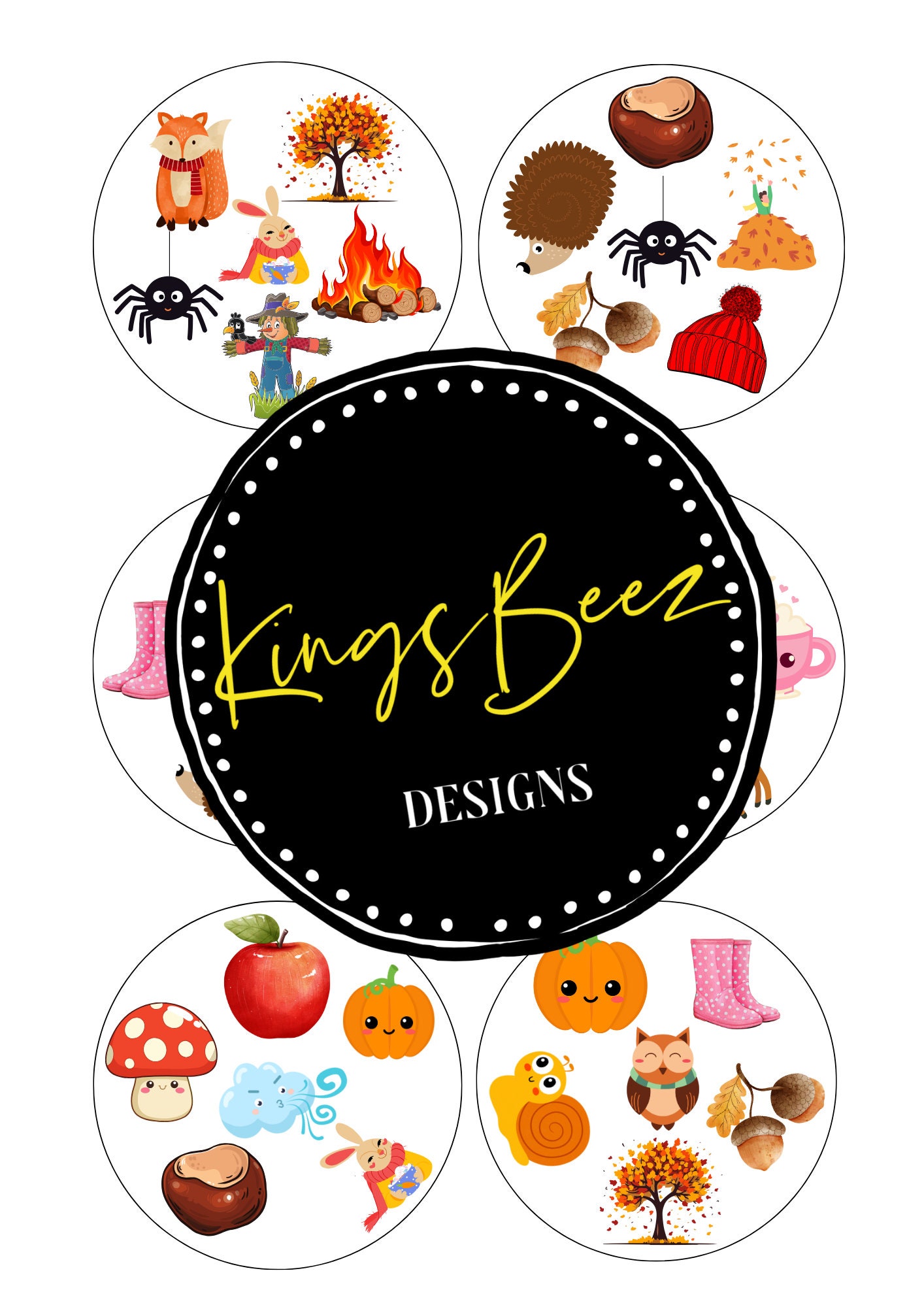 Dobble Game Kids & Memory Game Autumn Version - Etsy