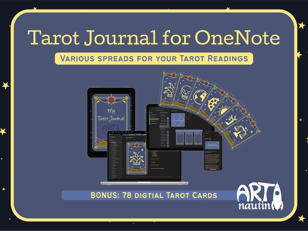 Onenote Tarot Journal | Onenote Tarot Template | Onenote Planner: Tarot ...