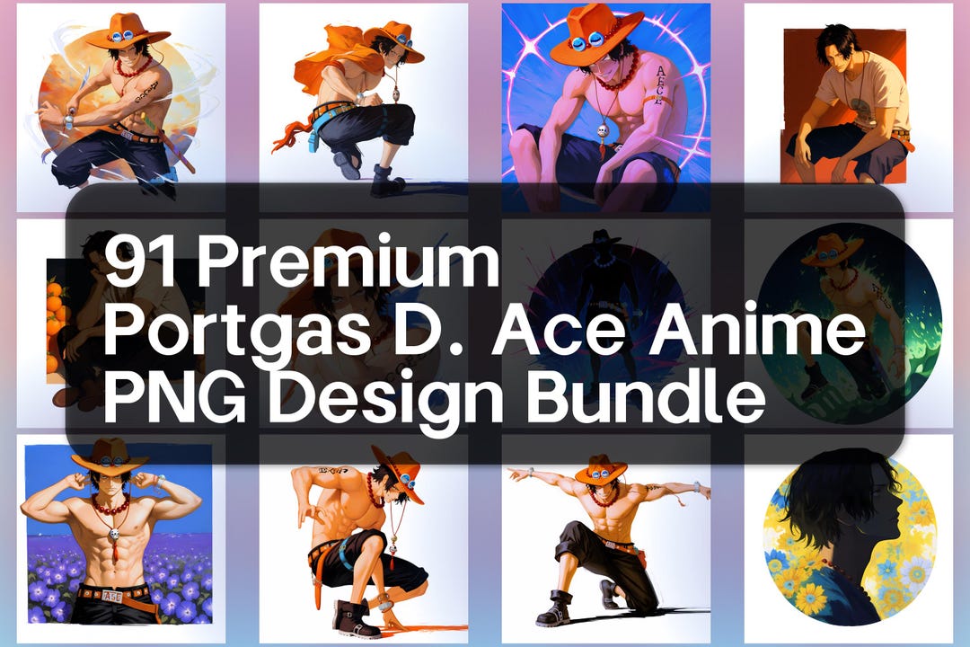 91 PNG Design Bundle, Exclusive Unique Anime Character Print Wall Art ...