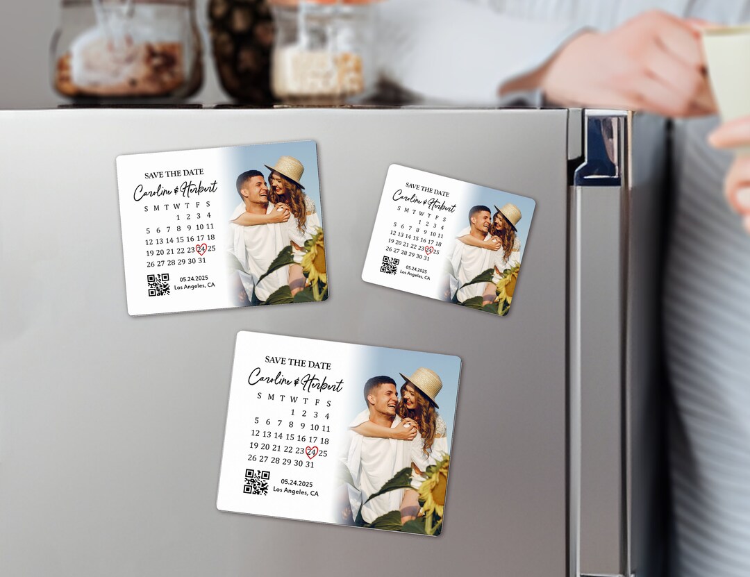 Custom Fridge Photo Magnets Quinceañera Photo Personalized Save the ...