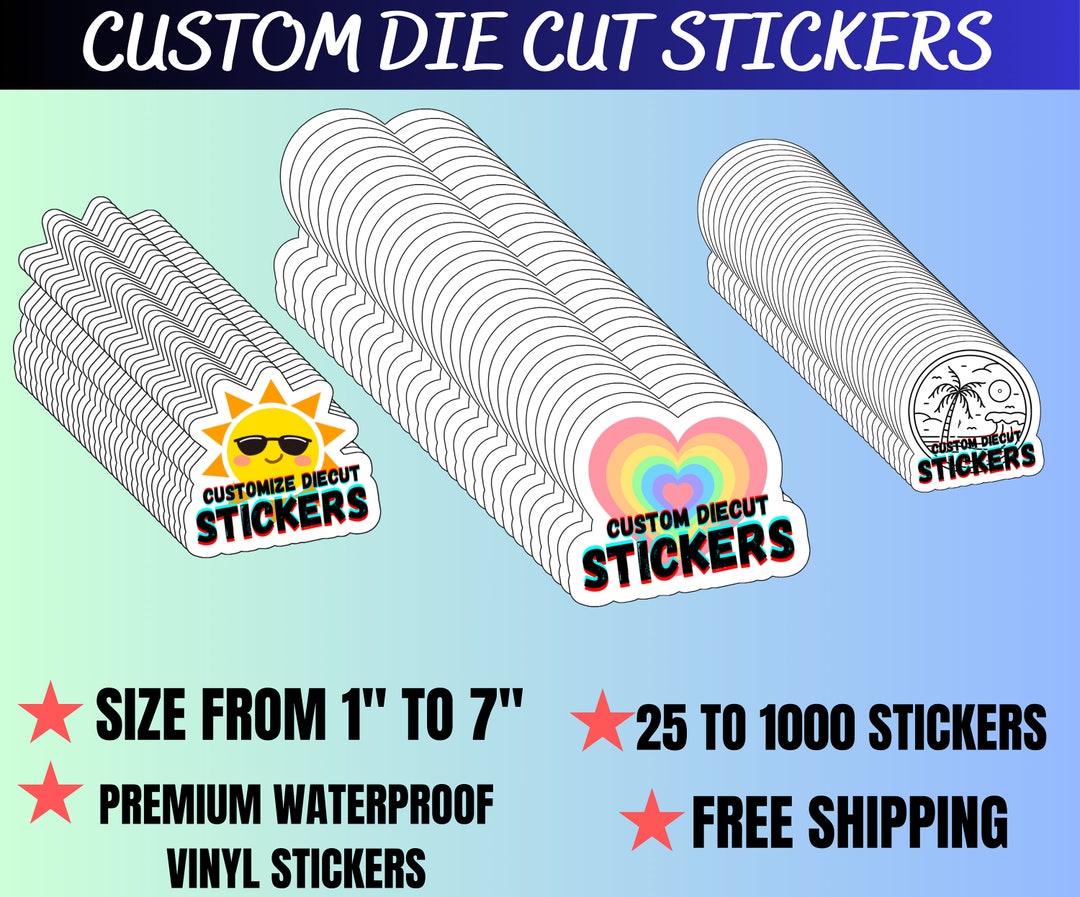 Custom Vinyl Stickers | Die Cut Stickers | Personalized Waterproof ...