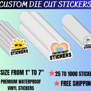 Custom Vinyl Stickers | Die Cut Stickers | Personalized Waterproof ...