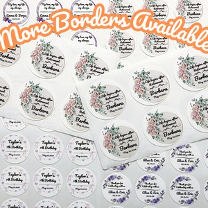 Personalized Retirement Stickers | Memorial Stickers | Custom Birthday ...