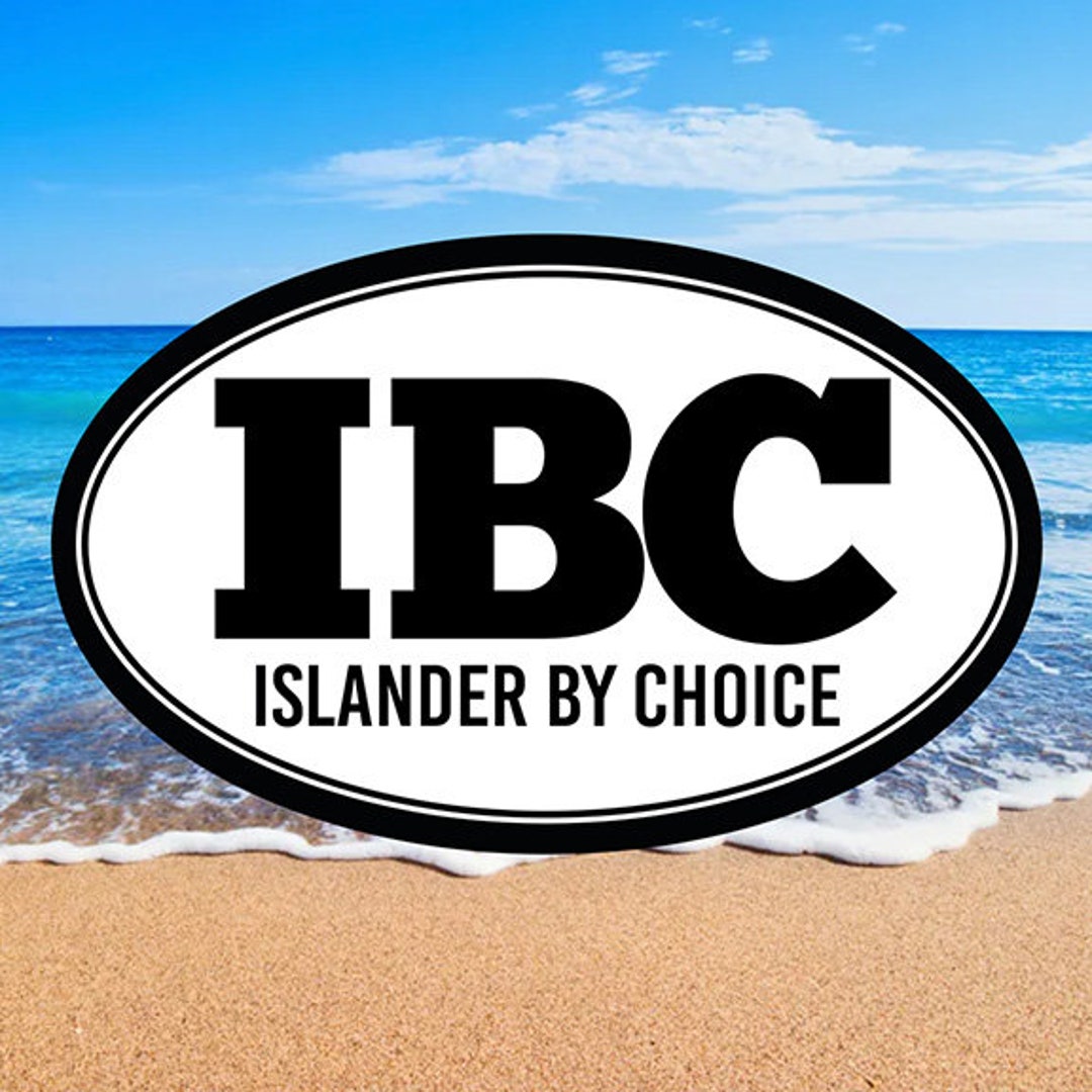 IBC, Islander by Choice, I.B.C., Kiss-cut Oval Decals, Quality Outdoor ...
