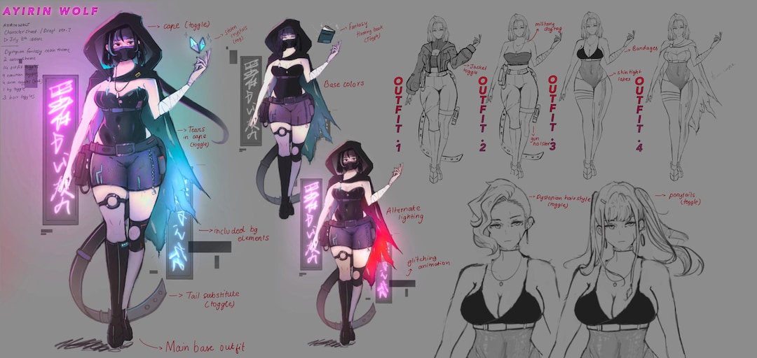 Character Design Sheet - Etsy