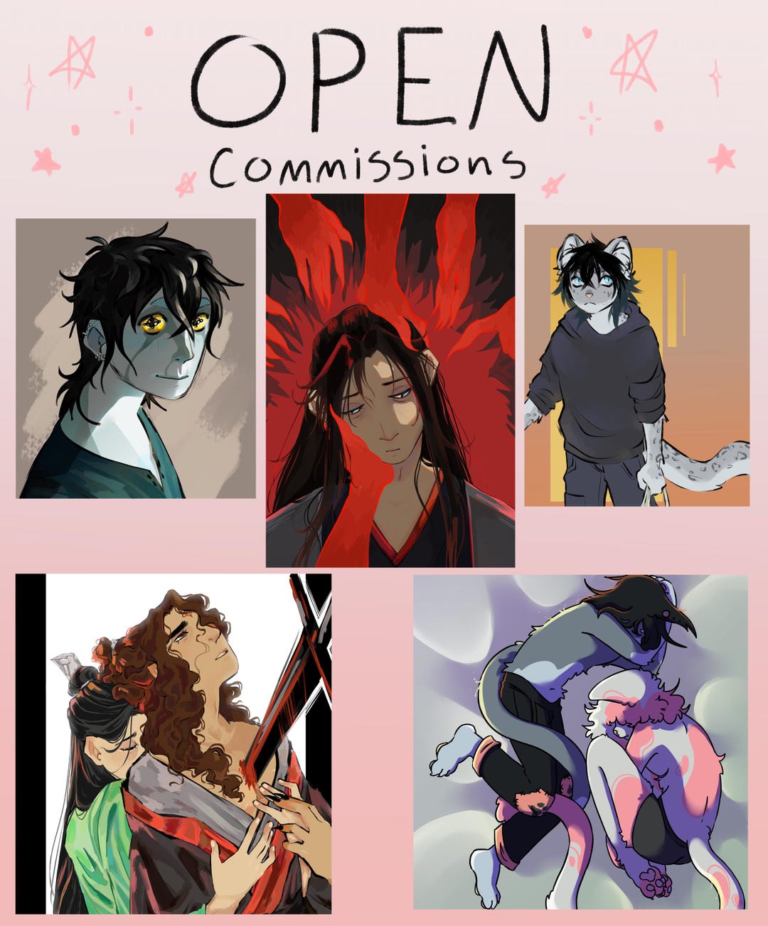 Custom Character Commission Anthro Fursona Fantasy Commission - Etsy