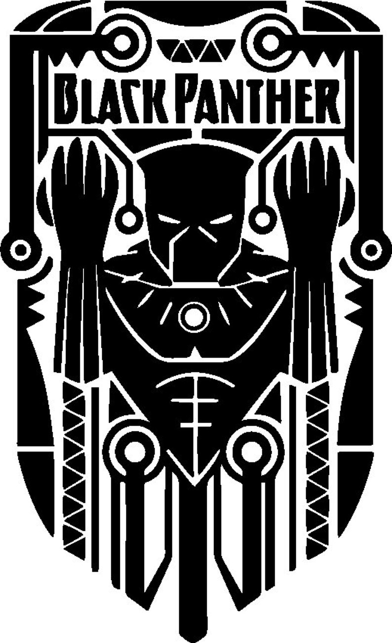 Black Panther Cut Files Cricut Silhouette Cameo Svg Cut Files Digital ...