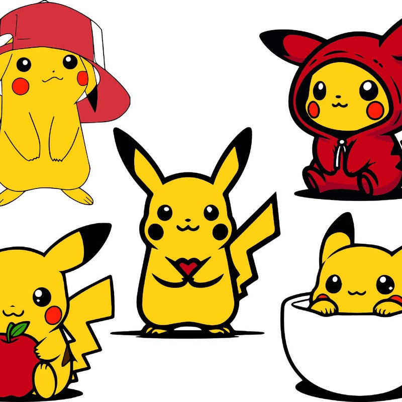 Pikachu heads - Etsy Polska