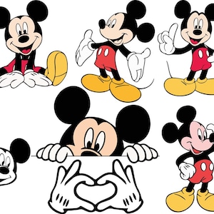 Mickey Mouse Svg - Etsy