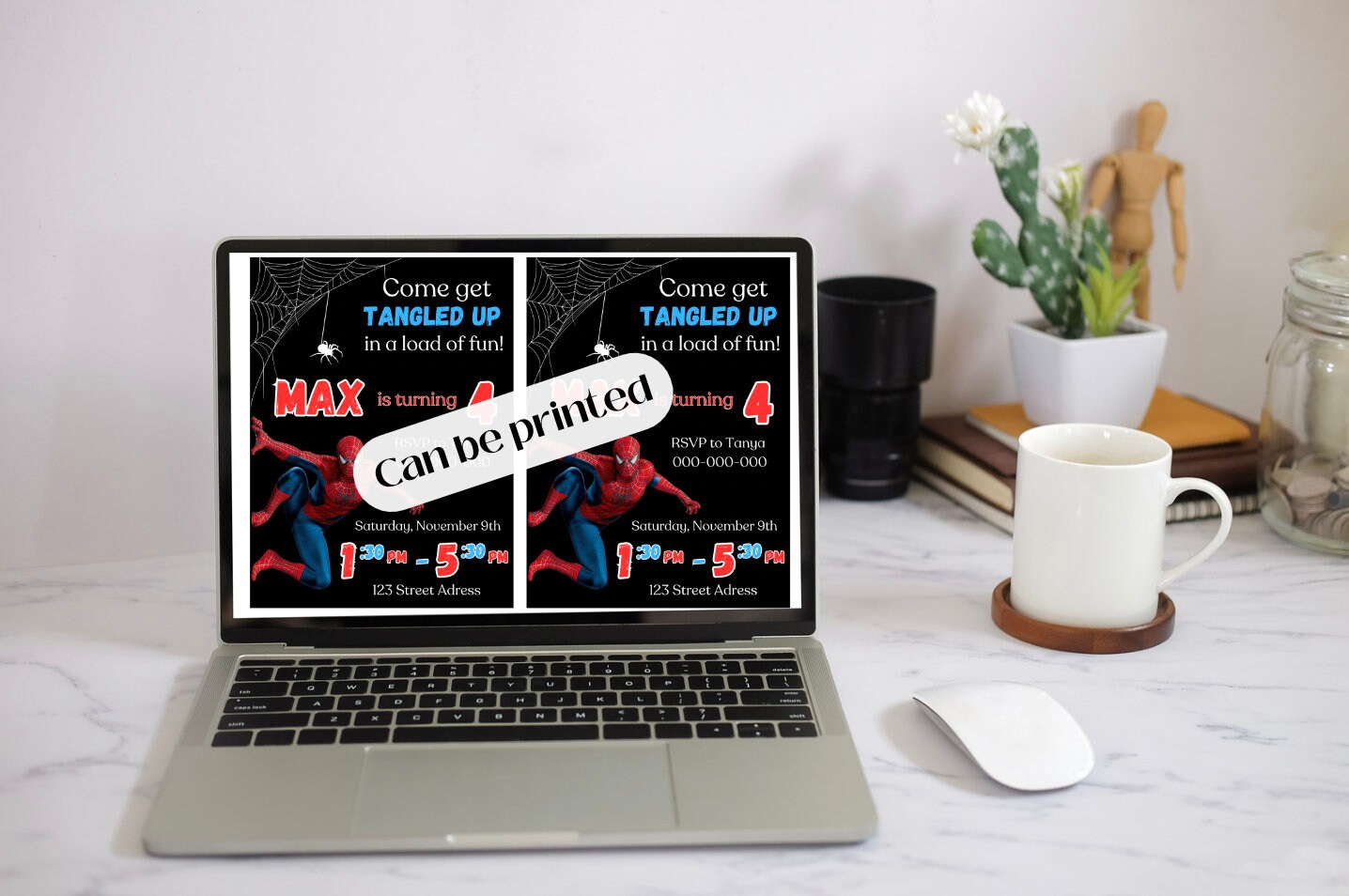 Spider-man Invite - Etsy