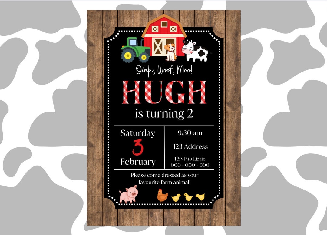 Farm Invite - Etsy