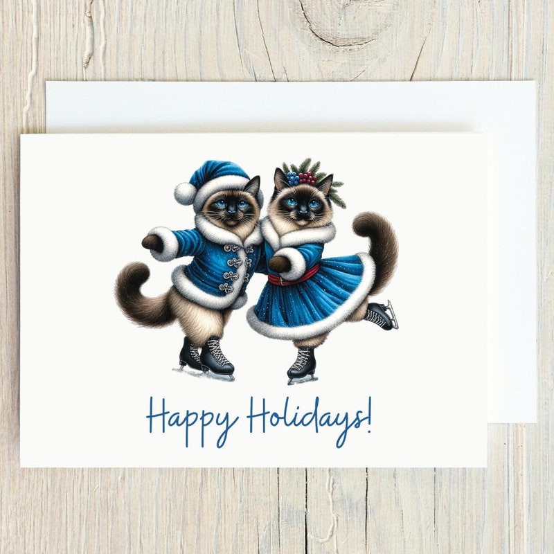 Cat Holiday Cards - Etsy