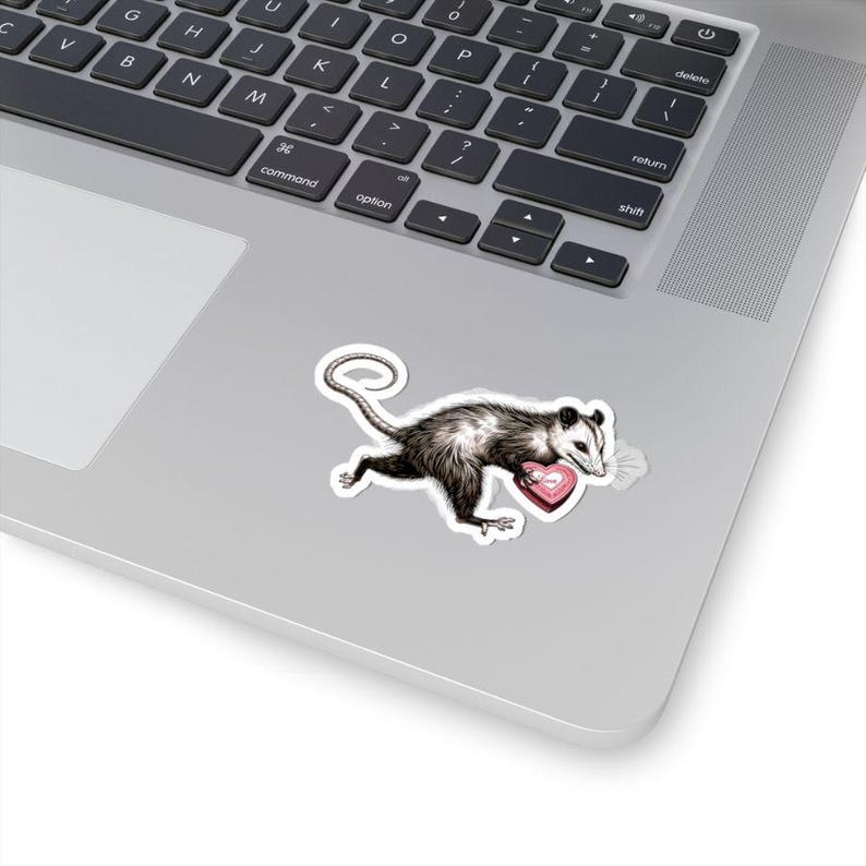 Cute Possum Vinyl Sticker for Laptop Water Bottle Decal Tumbler Label ...