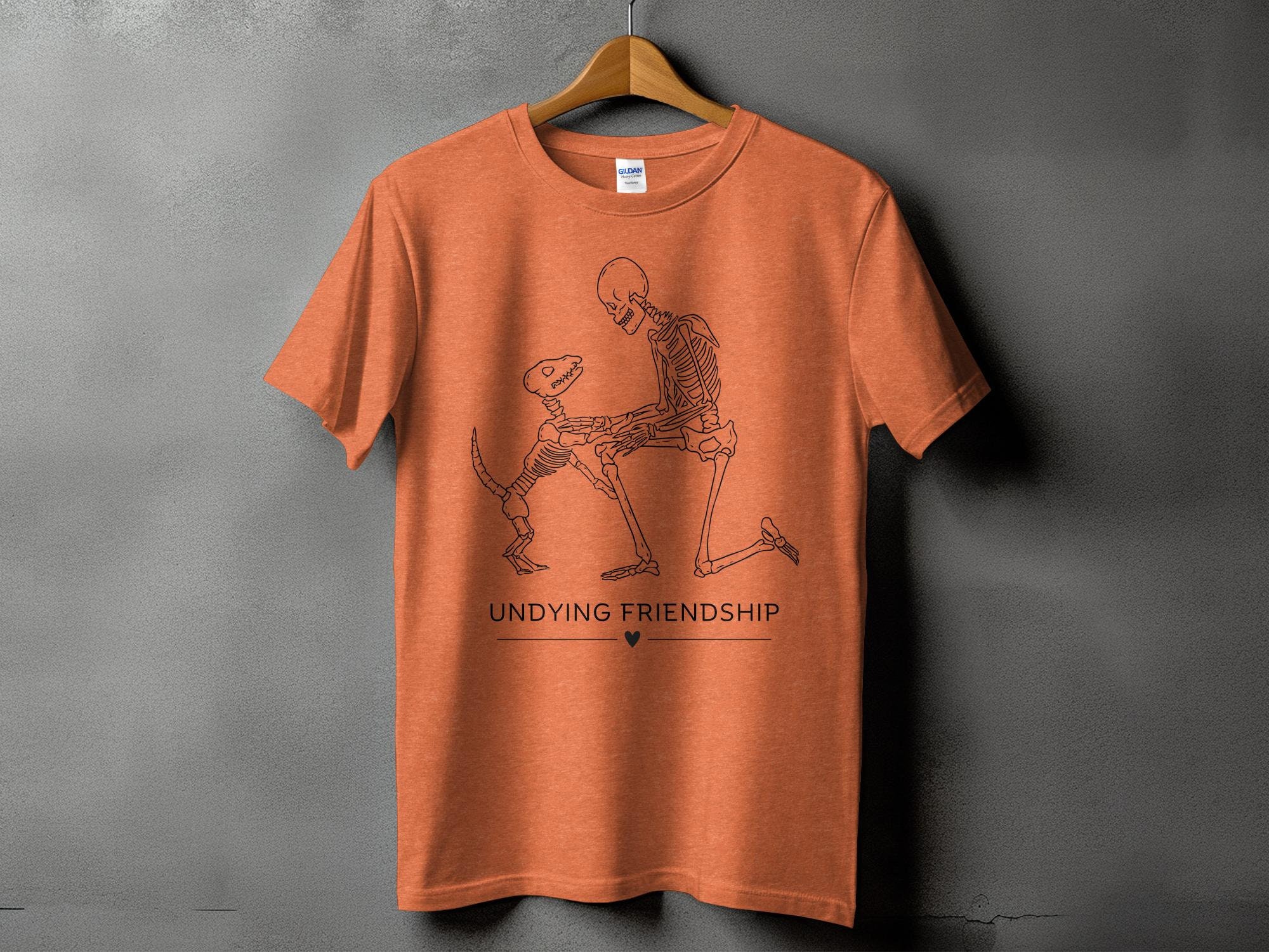 Undying Friendship Skeleton Dog T-shirt Eternal Bond Pet - Etsy