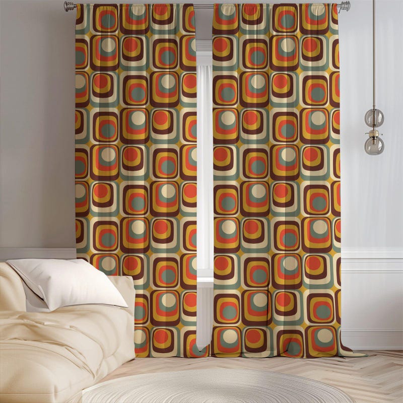 1970s Curtains - Etsy