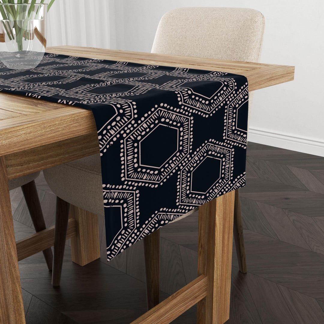 Boho Style Table Runner, Boho Table Decor, Vintage Dining Table Runner ...