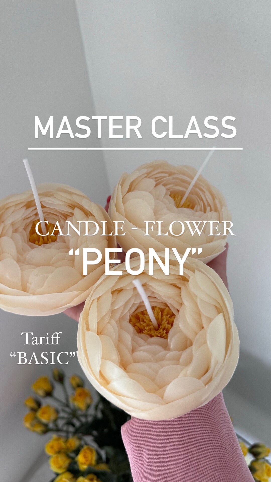 Masterclass Candle-flower Peony Basic - Etsy
