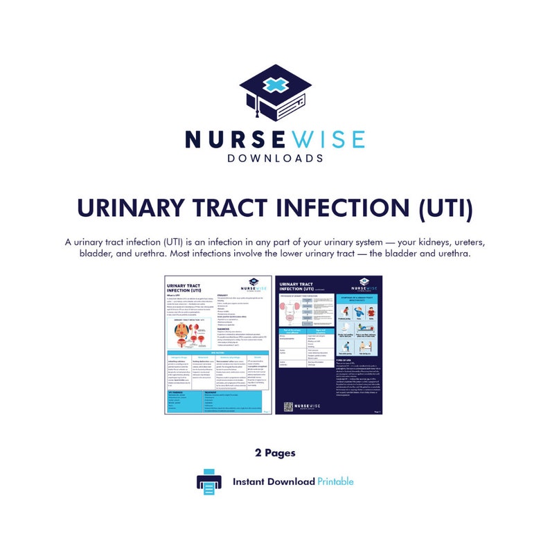 Decoding UTI A Detailed Resource Sheet on UTI Diagnosis - Etsy