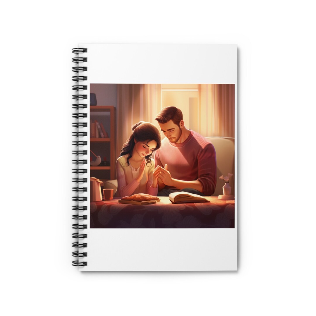 Spiral Notebook - Ruled Line - Couple Praying - Etsy