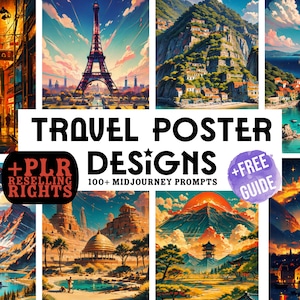 100+ Midjourney Travel Poster Prompts, Midjourney Prompt, Ai Art ...